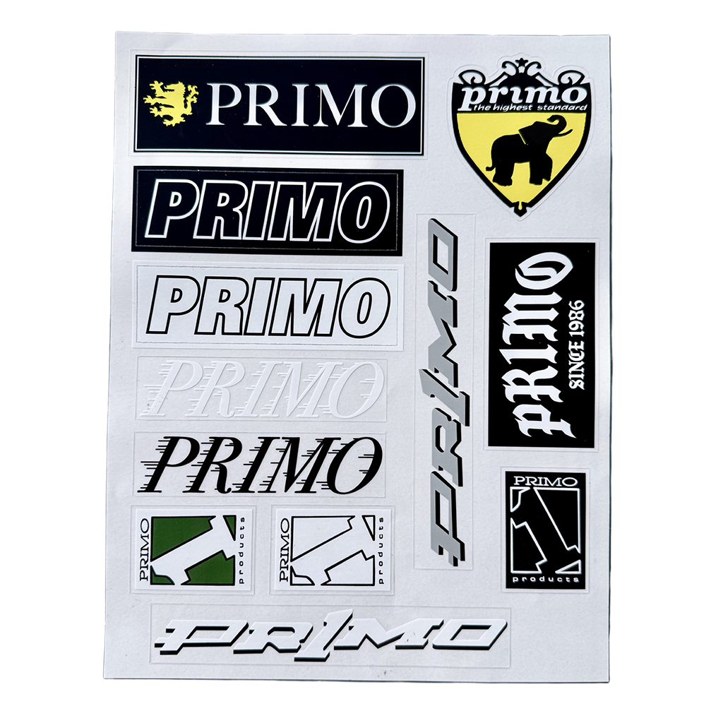 PRIMO Sticker Sheet – 8 x 11 (Heritage Collection) – Primo & Stranger